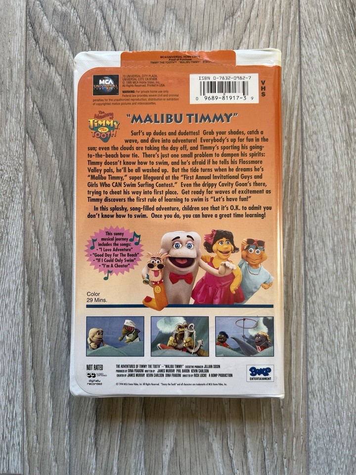 The Adventures of Timmy the Tooth - Malibu Timmy VHS - Tested | eBay