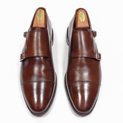 Allen Edmonds 'Mora 2.0' Brown Leather Monk Strap Cap Toe Dress Shoes ...