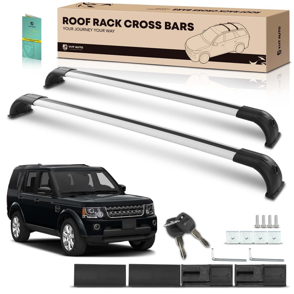 Black Aluminum Alloy Roof Rack Cross Bar for Land Rover LR4 2010-2016 ...