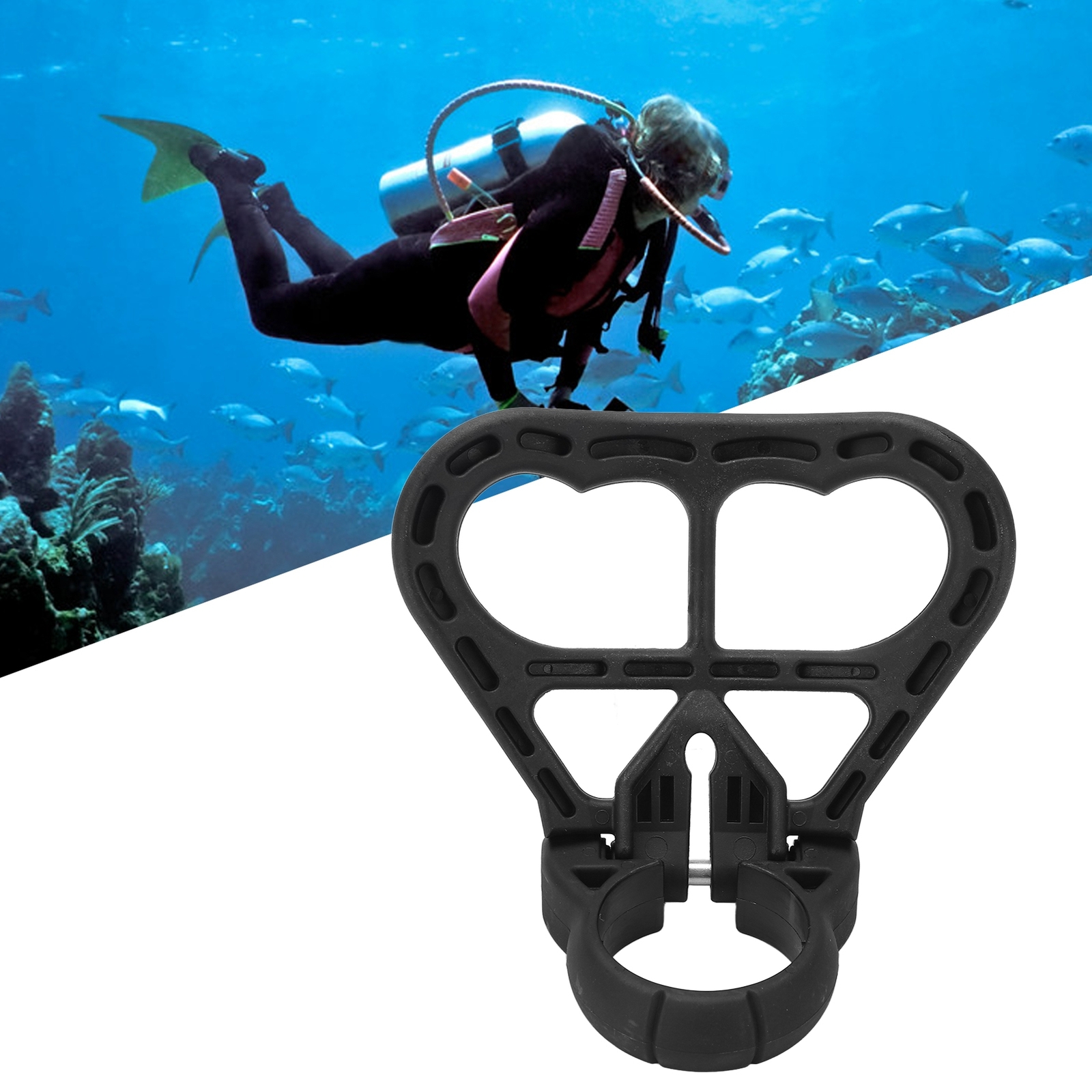 (01)Heavy Duty Scuba Diving Folding Tank Plastic Carry Handle Cylinder ...