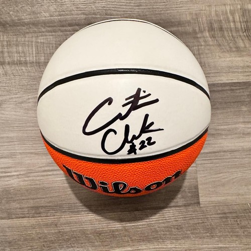 Caitlin Clark - Signed / Autographed Wilson WNBA Mini Basketball w/COA ...
