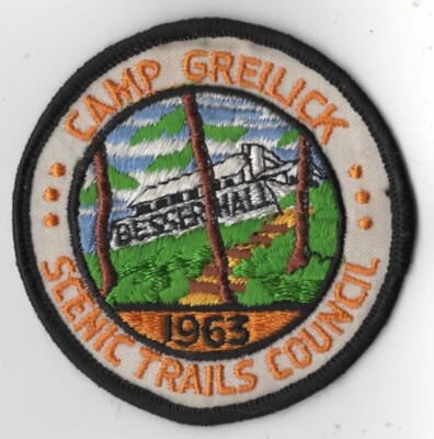 1963 Camp Greilick Scenic Trails Council BSA Patch BLACK Bdr. [CA3796] | eBay