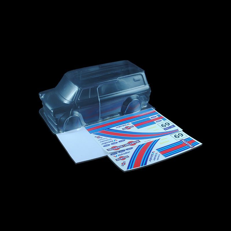 1:10 RC Clear Lexan Body Shell Ford Transit Super Van with Martini ...