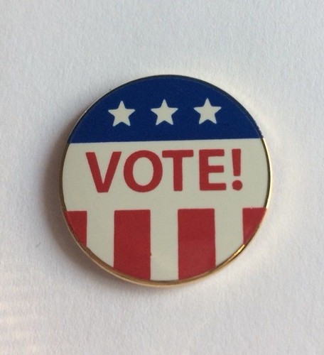VOTE Lapel Pin Political Election Campaign American Flag Freedom ...