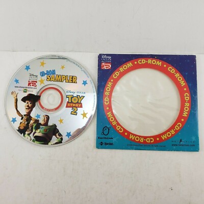 Toy Story 2 CD-ROM Sampler Disney Interactive 1999 Rare Collector’s ...