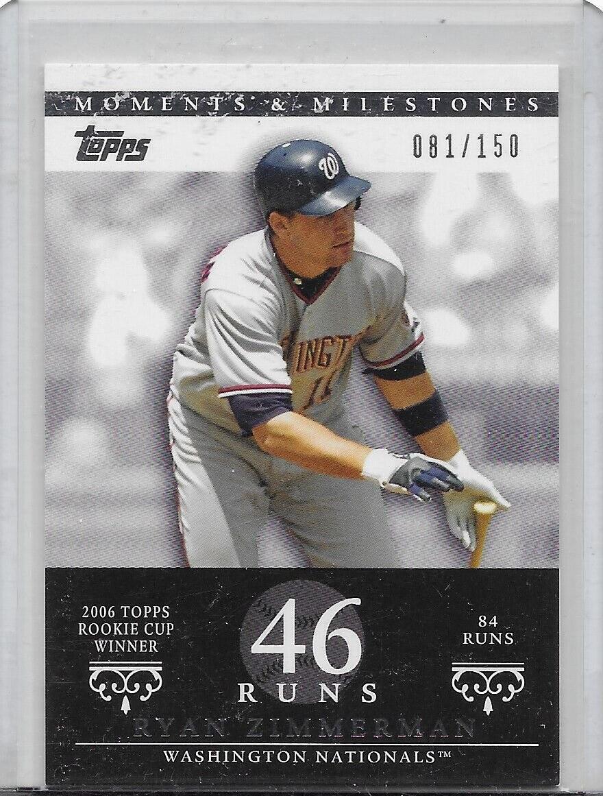 2007 Topps Moments & Milestones - Ryan Zimmerman #69-46 2006 Topps ...