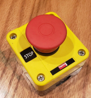 DAYTON 32W274 Push Button Control Station,1NC,Mshrm Head | eBay