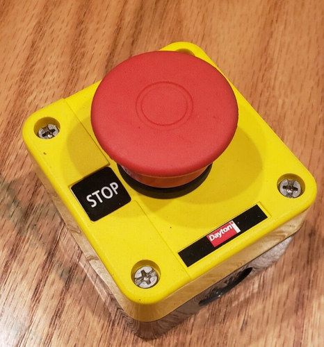 DAYTON 32W274 Push Button Control Station,1NC,Mshrm Head | eBay