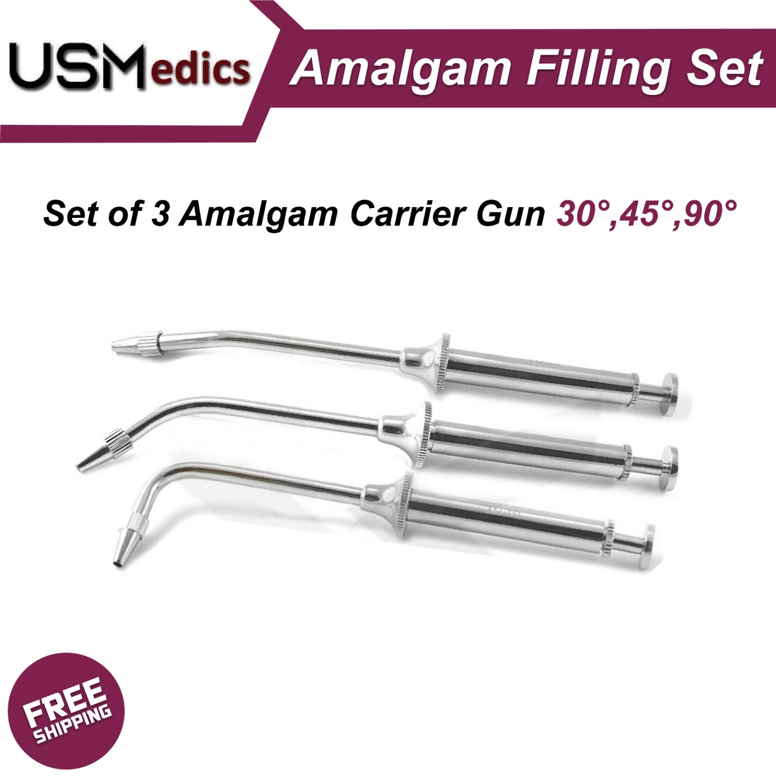 Amalgam Carrier Gun Syringe Composite Filling Plugger Cavity ...