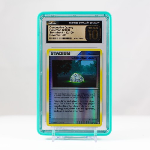 Pokemon Conductive Quarry Reverse Holo #82 Stormfront CGC 10 PRISTINE ...