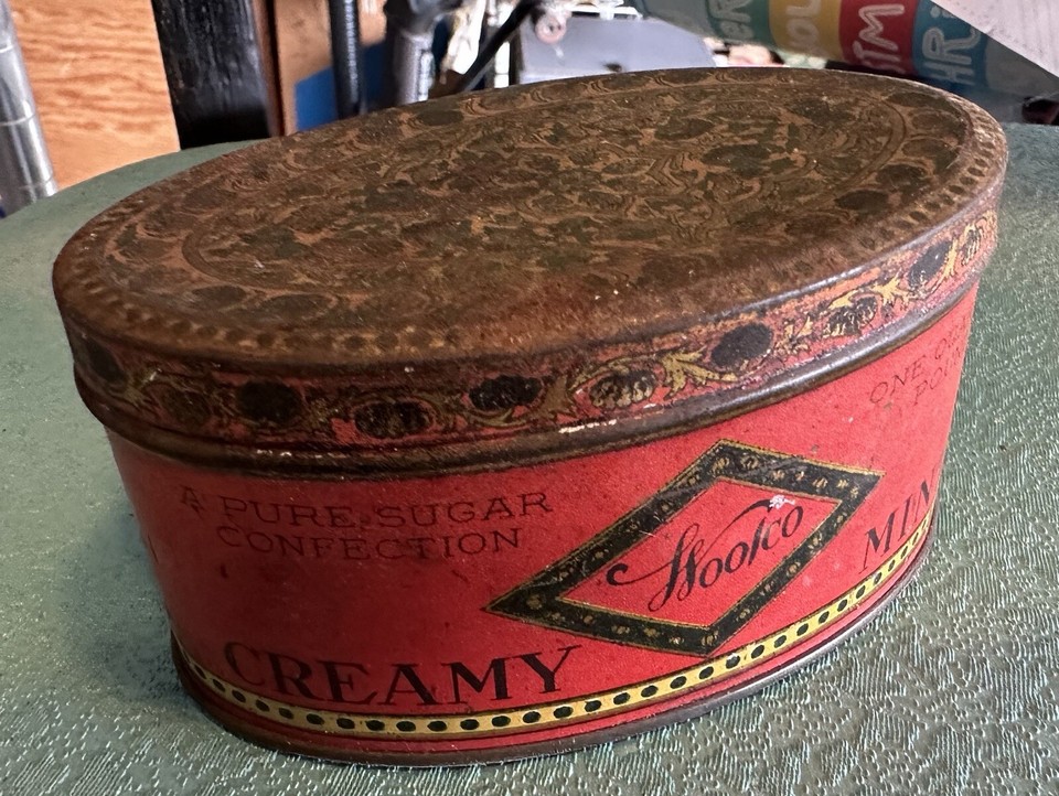 Antique Woolco Creamy Mints Tin F.W. Woolworth Co. Box 1930s Original ...