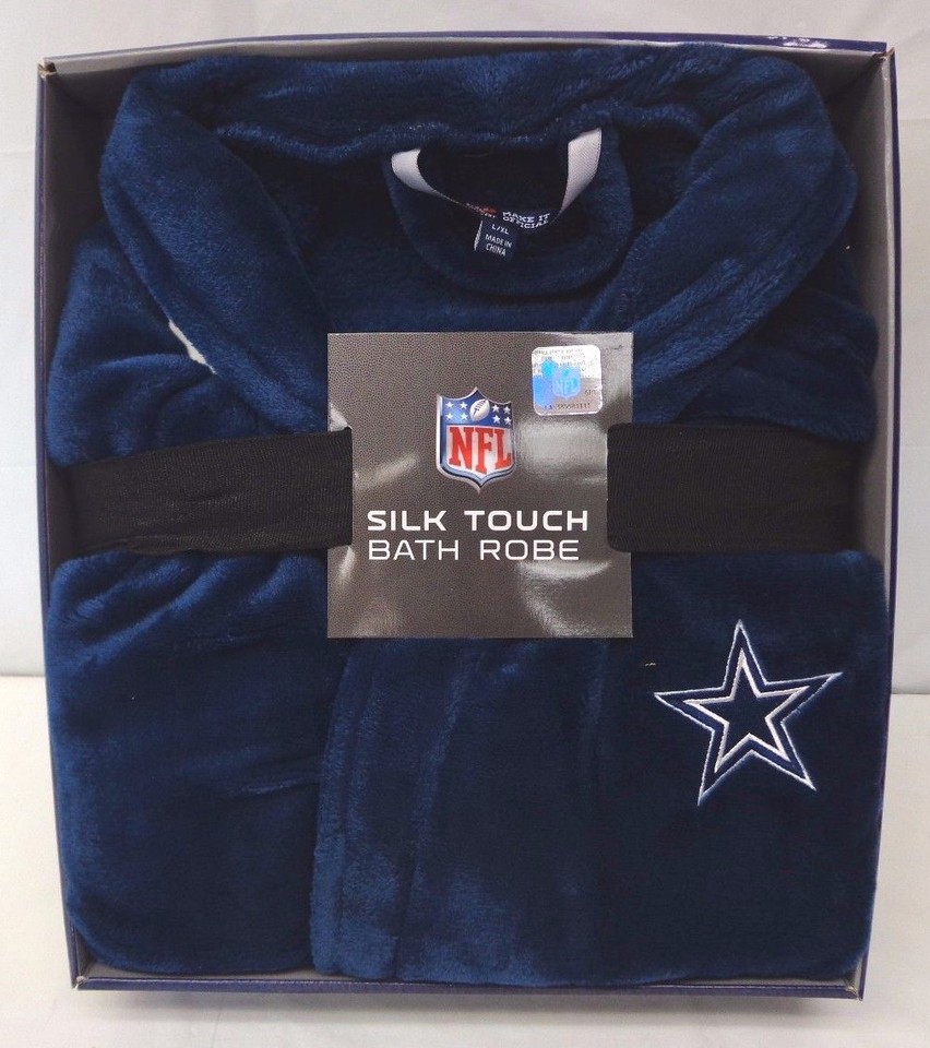 NFL Silk Touch Bath Robe Men's 26" x 47" | eBay