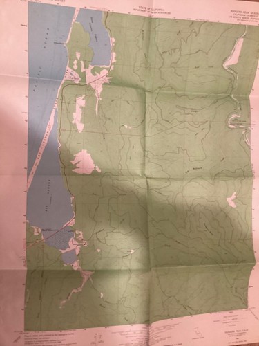 Rodgers Peak Quadrangle California U.S. Geological Survey Map 1966 D8 ...