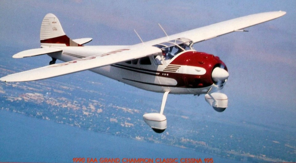 Berkeley CESSNA 195 PLAN + PARTS PATTERNS to Build a 36" UC Scale Model ...
