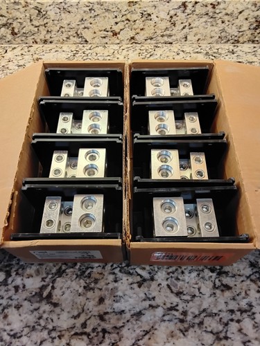 Lot Of 8 NSI AL-R2-M4 (2) 500 MCM -6 Awg (4) 4/0-6 Power Distribution ...