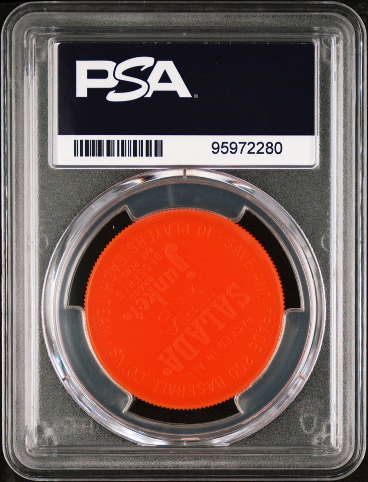 1962 Salada Coins #40 BROOKS ROBINSON - BALTIMORE ORIOLES - PSA 5 EX ...