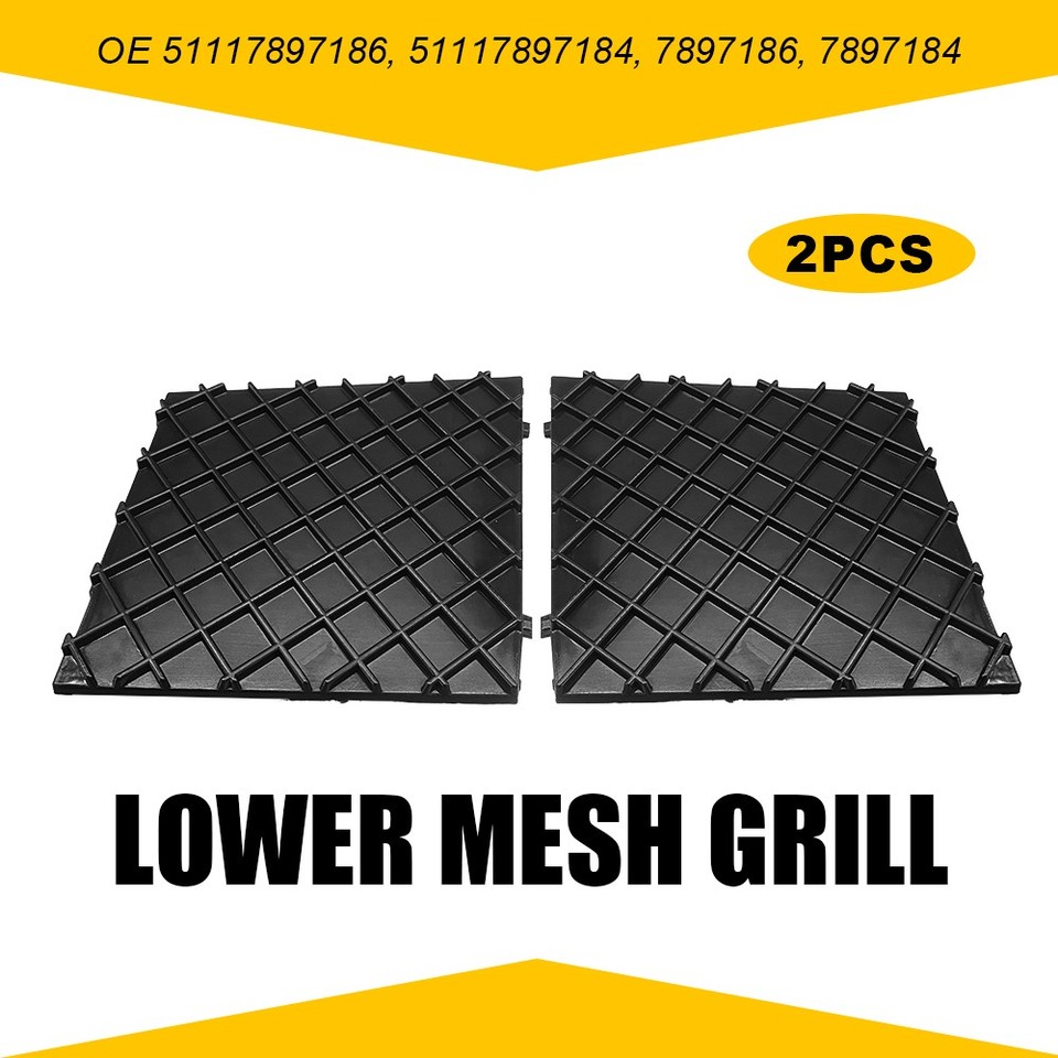 Pair of Front Bumper Cover Lower Mesh Grill Trim For BMW E60 E61 M ...