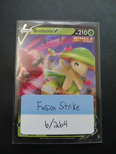 Pokemon TCG - Breloom V 006/264 Ultra Rare Fusion Strike Near Mint Holo ...