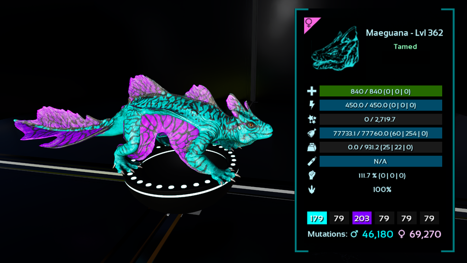 Maeguana MAX RANGE ARK🌸 Survival Ascended ASA PVE (Maeg/Maewing) | eBay