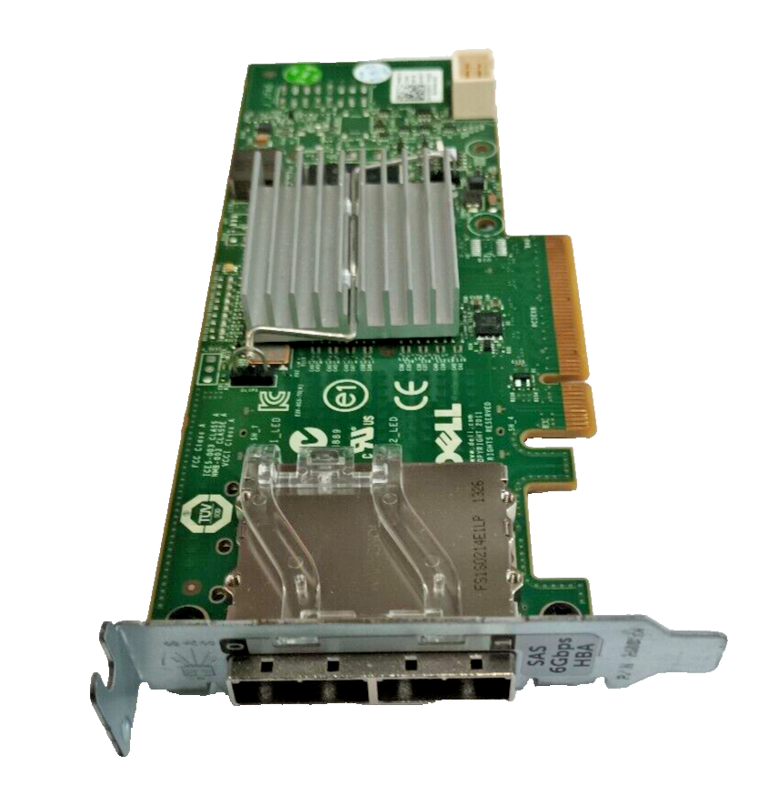Dell PERC H200E 6Gbps SAS HBA Dual Port RAID Controller 3DDJT 03DDJT ...