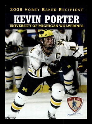 Hobey Baker Award Recipient 2008 # Kevin Porter - Univ of Michigan ...