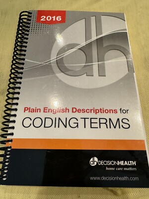 2016 DECISION HEALTH Plain English Descriptions For CODING TERMS | eBay
