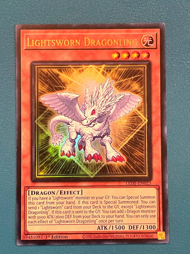 Yugioh Lightsworn Dragonling Ultra Rare LEDE-EN023 NM | eBay.de