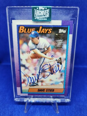 Dave Stieb 2024 Topps Archives Signature Series On Card Auto SSP #/30 ...