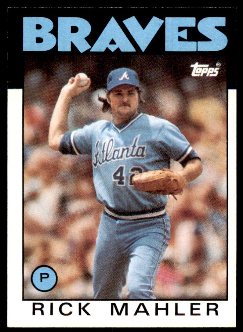 1986 Topps Baseball Card Rick Mahler E Atlanta Braves #437 | eBay