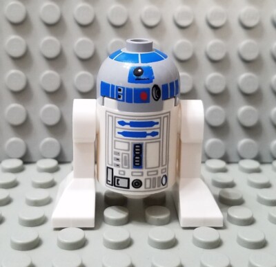 LEGO Star Wars R2-D2 Minifigure Droid with Light Bluish Gray Head | eBay