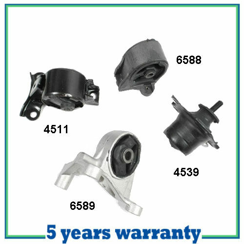M621 Engine Motor & Trans Mount 4PCS For 01-05 Honda Civic 1.7L 2 Doors ...