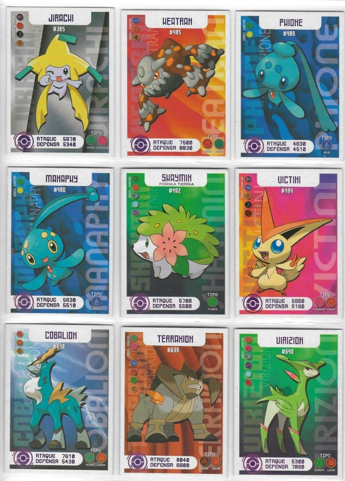 POKEMON POKEDEX TCG Complete Set 50/50 TCG Card PERU 2021 Jirachi ...