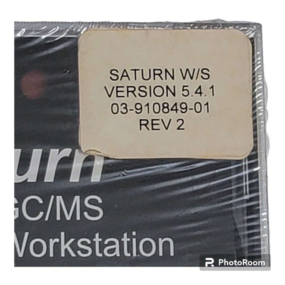 Varian Saturn GC/MS Gas Chromatograph Mass Spectrometry Workstation CD ...