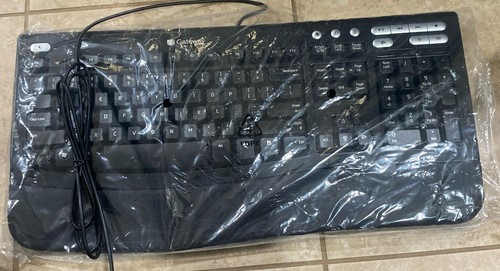 Vintage Gateway Keyboard Multimedia Wired PS2 Model KB-0532 NEW Free ...