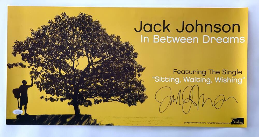 JACK JOHNSON SIGNED AUTOGRAPH 12X24 CONCERT TOUR POSTER - IN BETWEEN ...