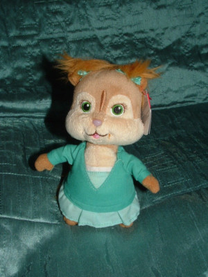 ALVIN AND THE CHIPMUNK SMALL ELEANOR PLUSH BEANIE SOFT TOY 2010 TAGGED ...
