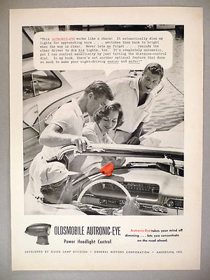 Oldsmobile Autronic-Eye Power Headlight Control PRINT AD - 1959 | eBay