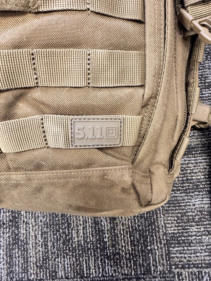 5.11 Rush 12, 24L Tactical MOLLE System Nylon Backpack Tan Adjustable ...