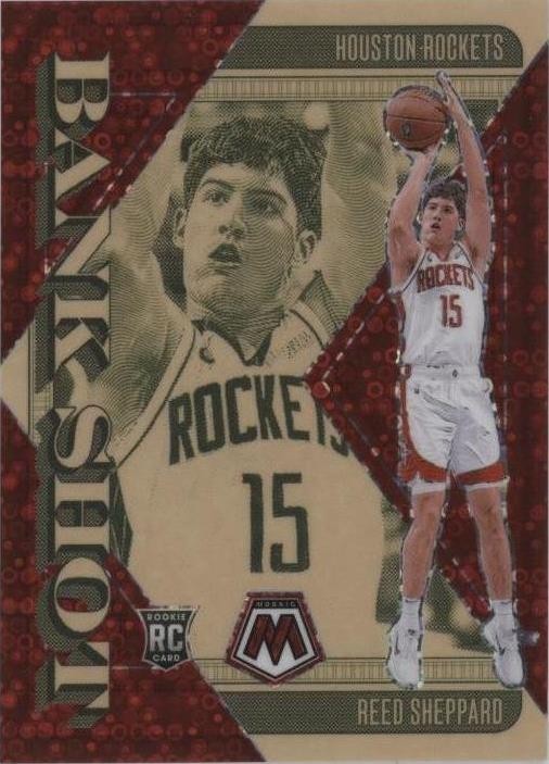 2024-25 Panini Mosaic - Bank Shot Reed Sheppard #1 Red Fast Break Prizm ...