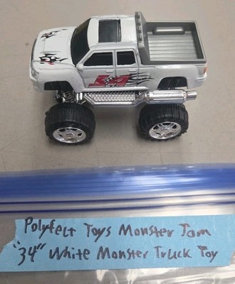 Polyfect Toys Monster Jam White 34 Monster Truck Vintage Loose Toy | eBay