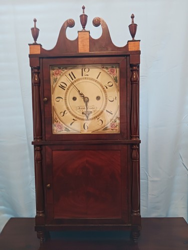 Pennsylvania 30 Hour Brass Movement Pillar and Scroll Clock by Jacob ...