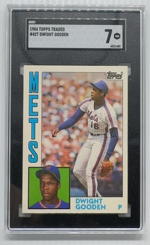 1984 Topps Traded Dwight Gooden Rookie RC #42T Mets SGC 7 | eBay