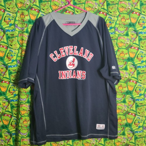 MLB Cleveland Indians Baseball Genuine Merchandise Polyester T Shirt ...