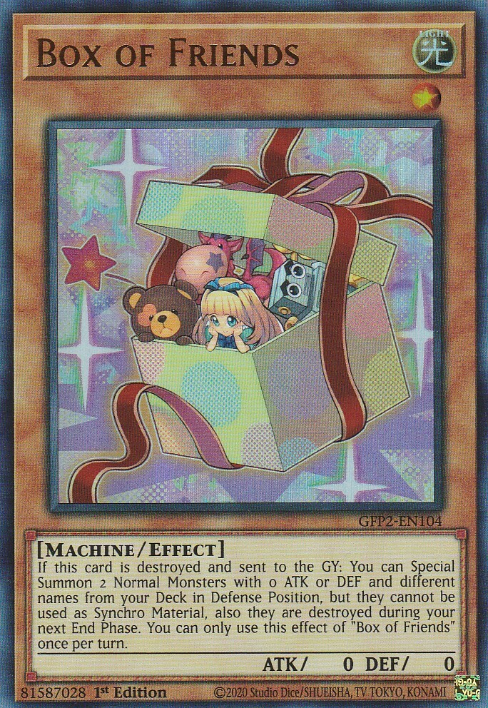 YUGIOH HOLO CARD BOX OF FRIENDS GFP2-EN104 1ST EDITION | eBay