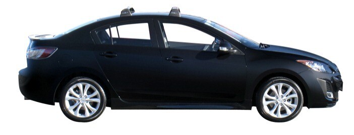 Prorack 2 Bar Roof Rack Kit for Mazda 3 4dr Sedan 2009-2013 (S25 + K451 ...