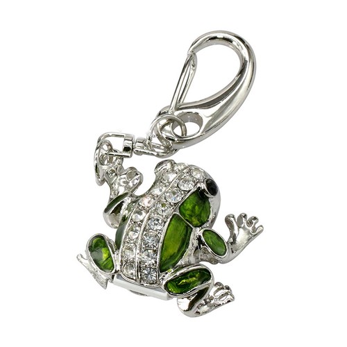 16GB 32GB Pendrive Crystal Frog Jewerly Keychain USB Flash Drive Memory ...