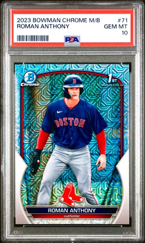 Roman Anthony RARE ROOKIE MOJO REFRACTOR INVESTMENT CARD SSP CHROME ...