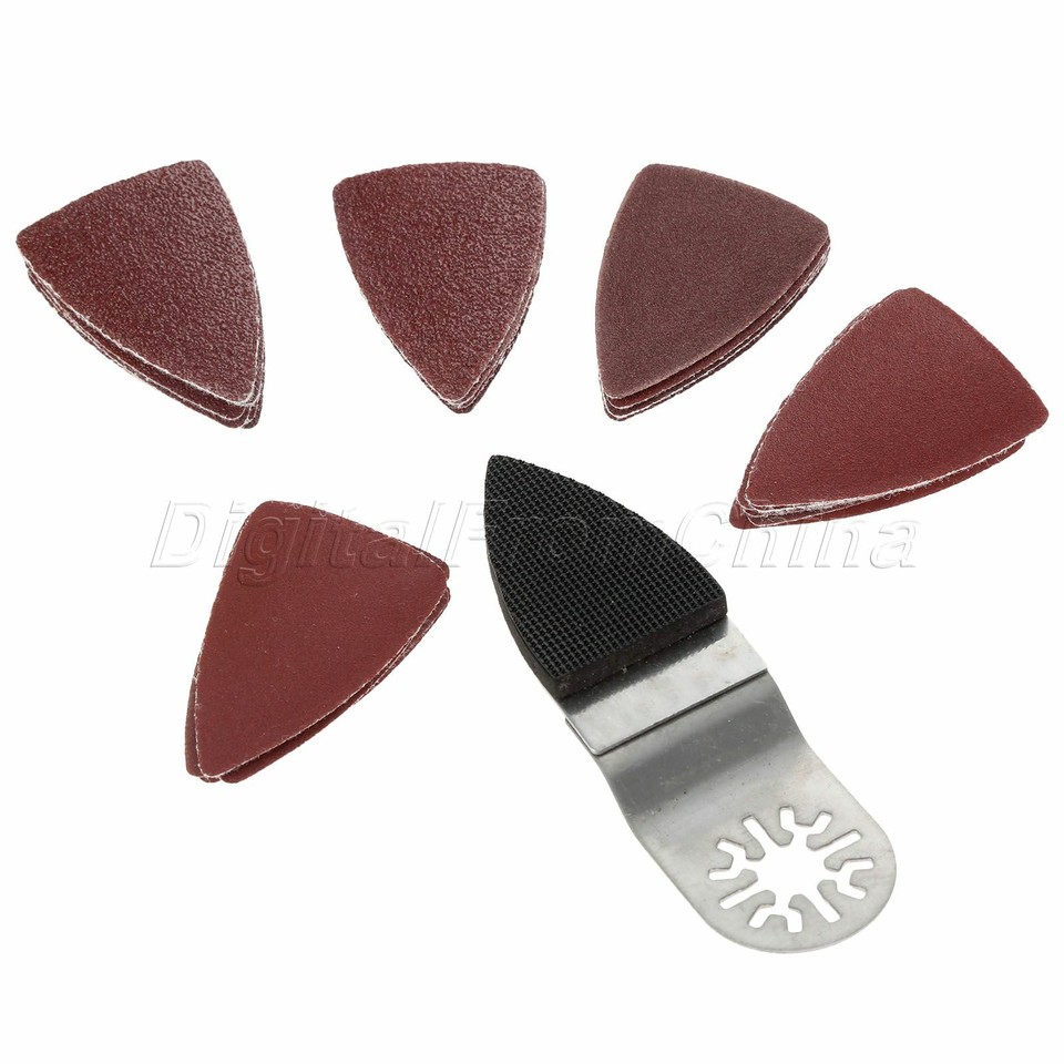 60-240# Oscillating Multi-Tool Sanding Paper Set 25pcs with Finger ...