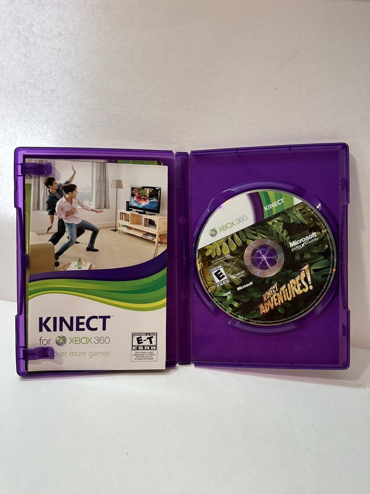 Kinect Adventures Xbox 360 Kinect Rated E Microsoft Free Shipping W/Manual 2010 | eBay