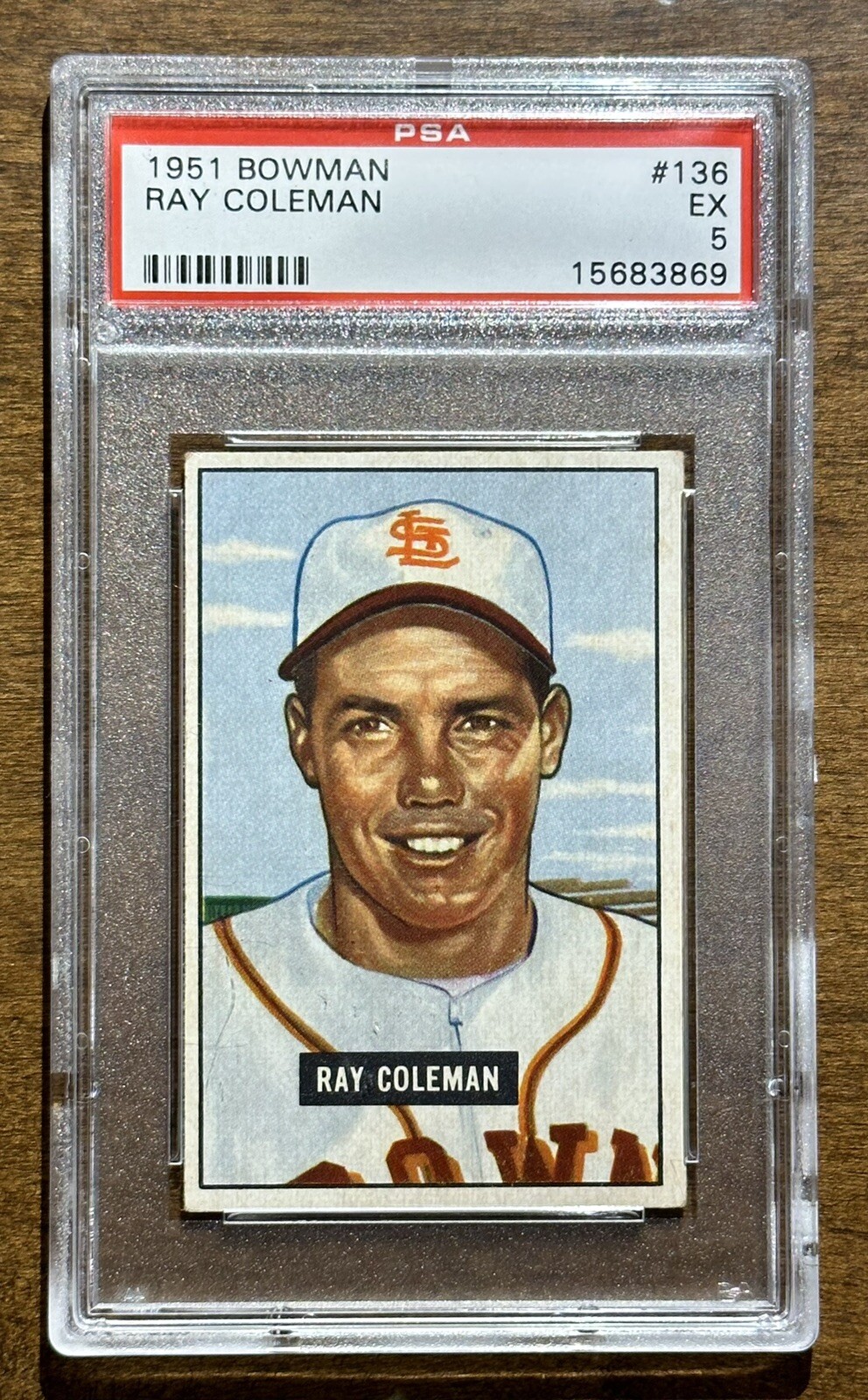 1951 Bowman #136 Ray Coleman PSA 5 EX | eBay
